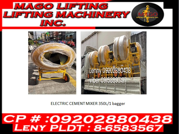 ELECTRIC MIXER 350L/ 1 BAGGER, Commercial & Industrial, Construction ...