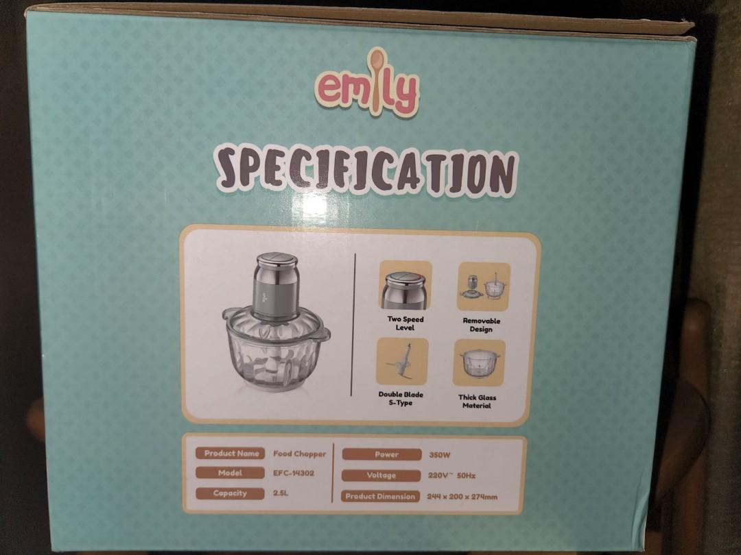 Emily food chopper 2.5 L, Bayi & Anak, Lainnya di Carousell