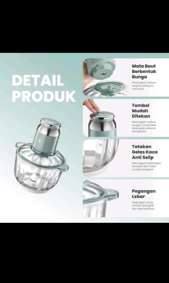 Emily food chopper 2.5 L, Bayi & Anak, Lainnya di Carousell