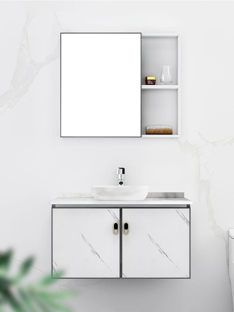 EXCLUSIVE Basin Cabinet + Basin + Tap + Mirror Cabinet With ...