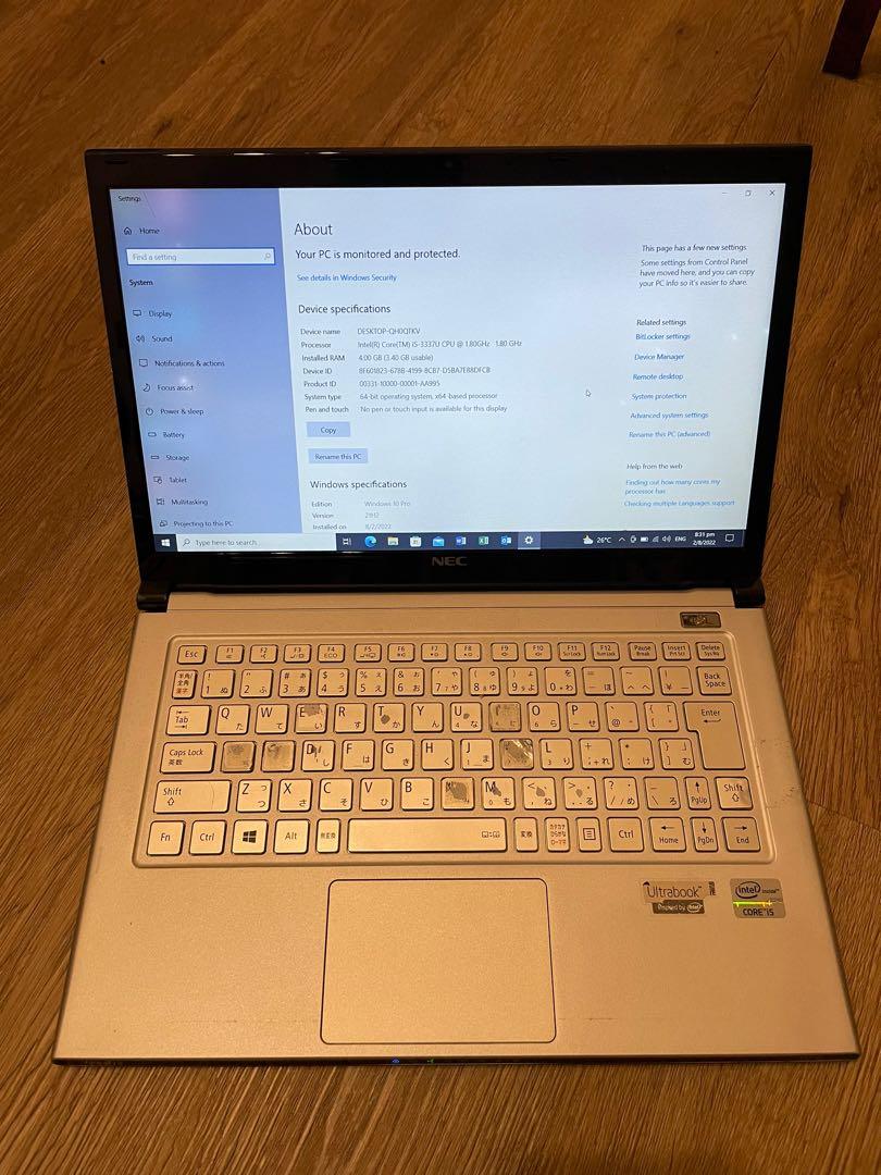 Faster Performance & Super Light Weight - NEC Versa Pro (VG-G) laptop ...