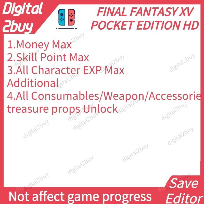 FINAL FANTASY XV POCKET EDITION HD Save Editor FF15 Save Modding, Video ...