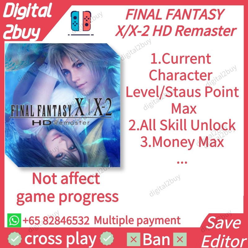 FINAL FANTASY X/X-2 HD Remaster Save Editor FF10 Save Modding, Video Gaming, Video Games ...
