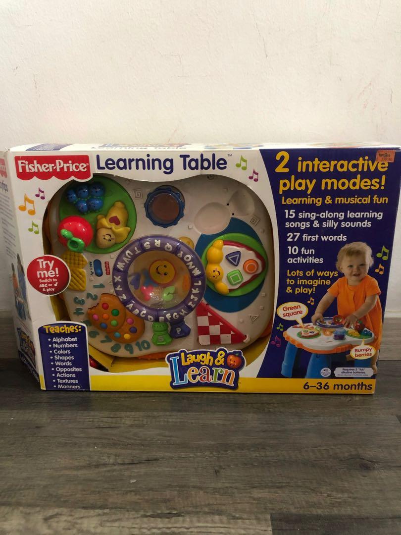 Fisher Price Learning Table, Hobbies & Toys, Toys & Games on Carousell