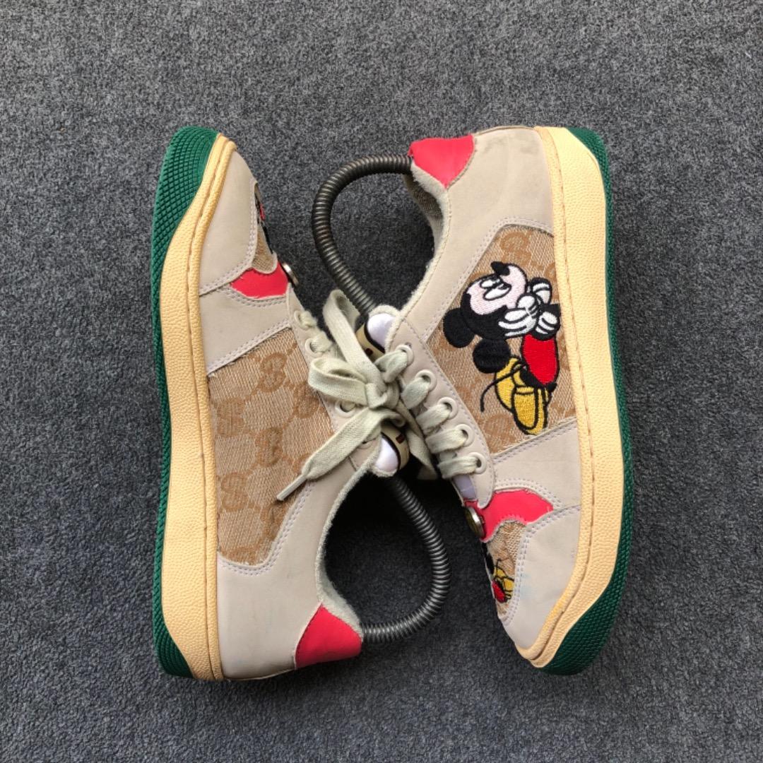 Gucci screener mickey mouse, Luxury, Sneakers & Footwear on Carousell