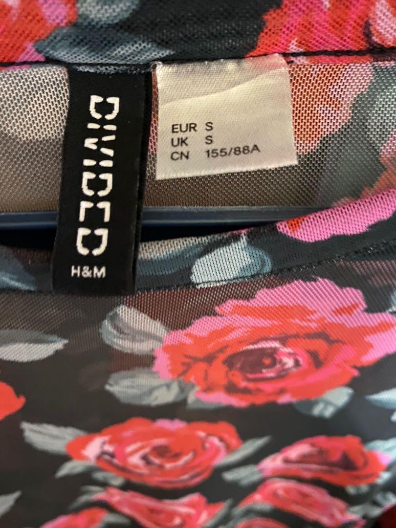 H&M Mesh Top, Women's Fashion, Tops, Longsleeves on Carousell