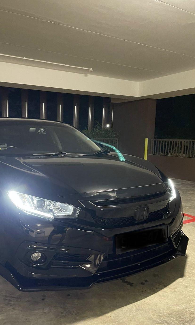 Honda Civic fc bumper lip full set front side & rear, Car Accessories ...