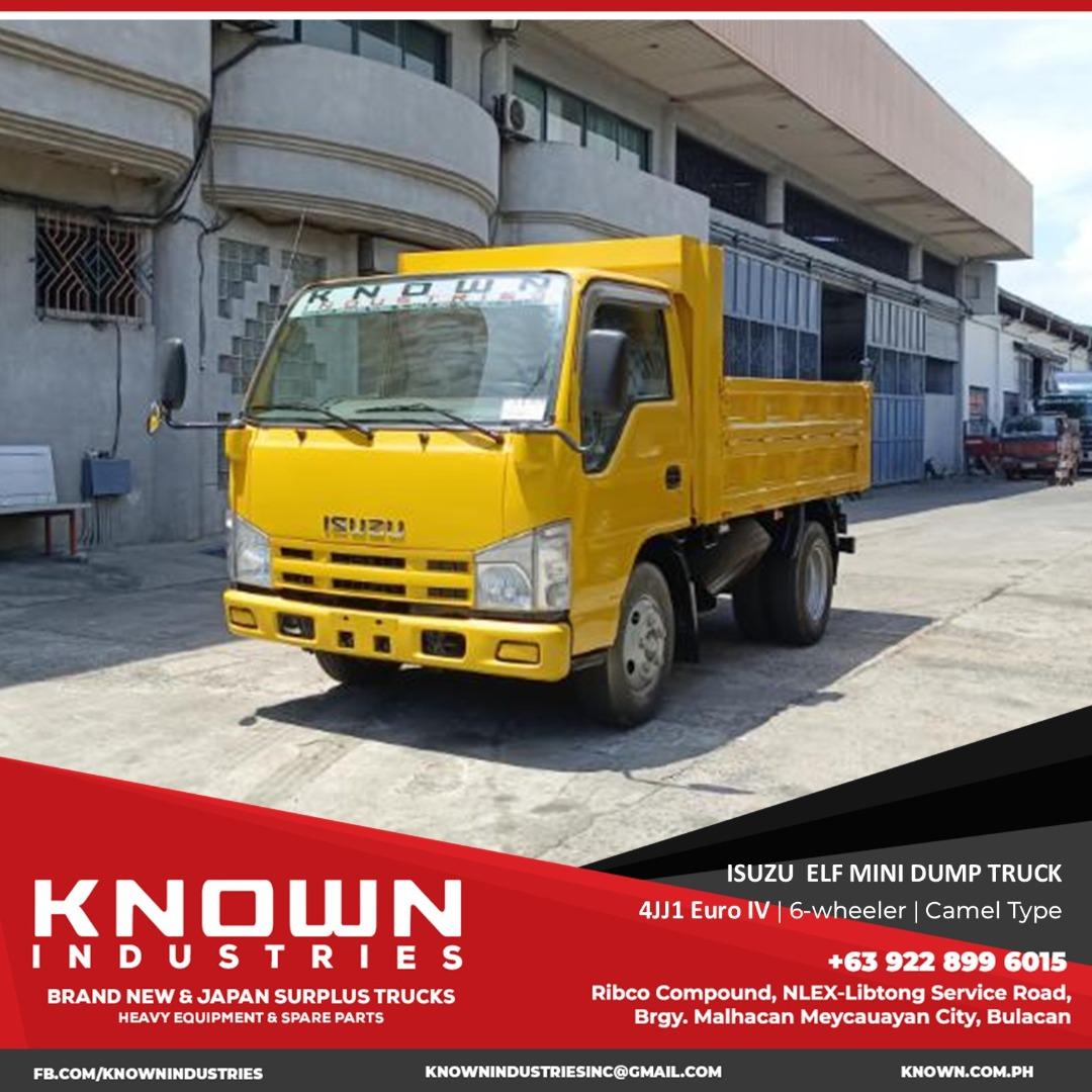 JAPAN SURPLUS ISUZU ELF MINI DUMP TRUCK CAMEL TYPE, Special Vehicles ...