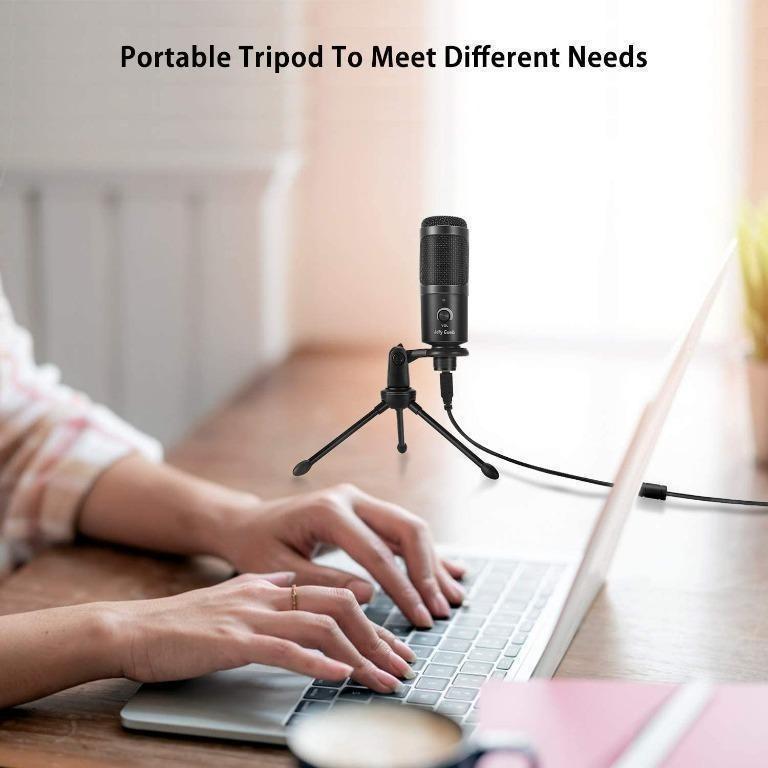 Jelly Comb USB Professional Condenser Podcasting Microphone Kit with ...