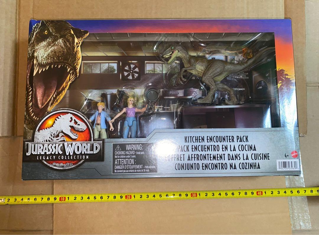 Jurassic World Legacy Collection Kitchen Encounter Tim Lex & Raptor ...