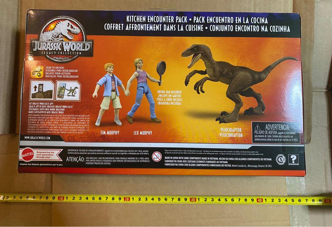 Jurassic World Legacy Collection Kitchen Encounter Tim Lex & Raptor ...