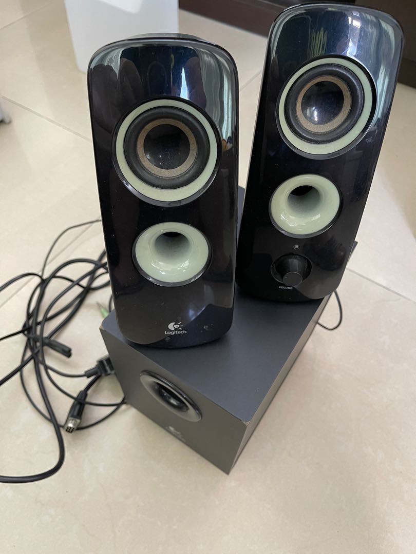 Logitech Z323 Speaker System (2.1ch), 音響器材, Soundbar、揚聲器、藍牙喇叭、耳擴 ...