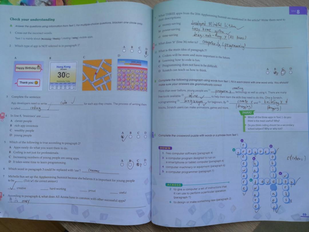 Longman English Spark JS1, School-based edition, 2021版, 公告欄 - Carousell