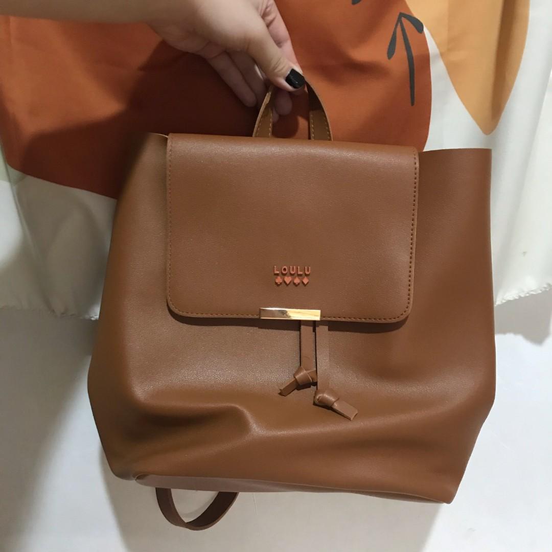 loulu bacpack, Women's Fashion, Bags & Wallets, Backpacks on Carousell