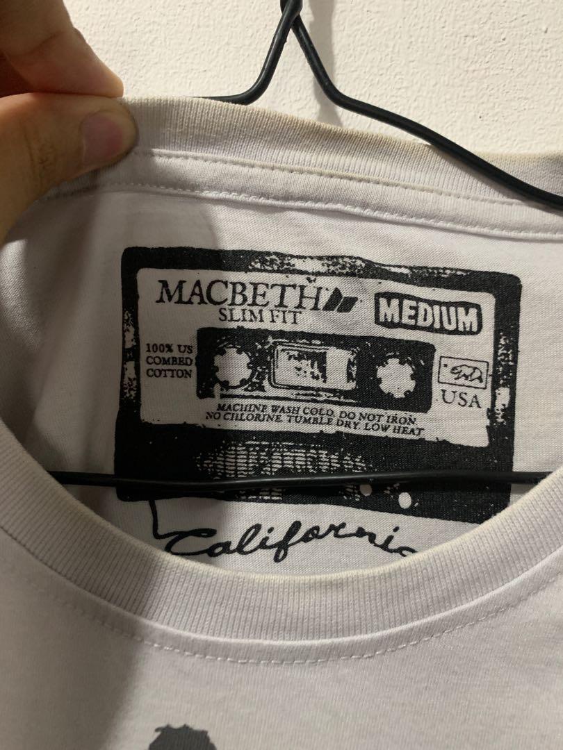 Macbeth Light gray Tshirt logo Slim fit Medium, Men's Fashion, Tops ...