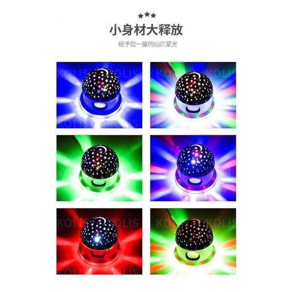 MIC. LED Crystal Magic Ball Light + Remote Controller with Built-In ...