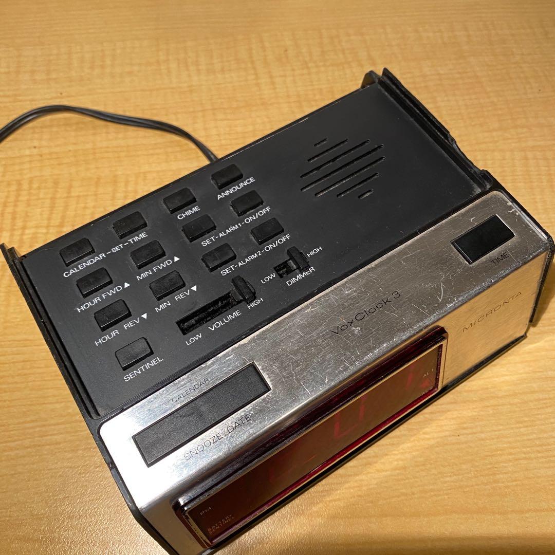 Micronta VoxClock 3 Talking Alarm Clock Vintage, Furniture & Home ...