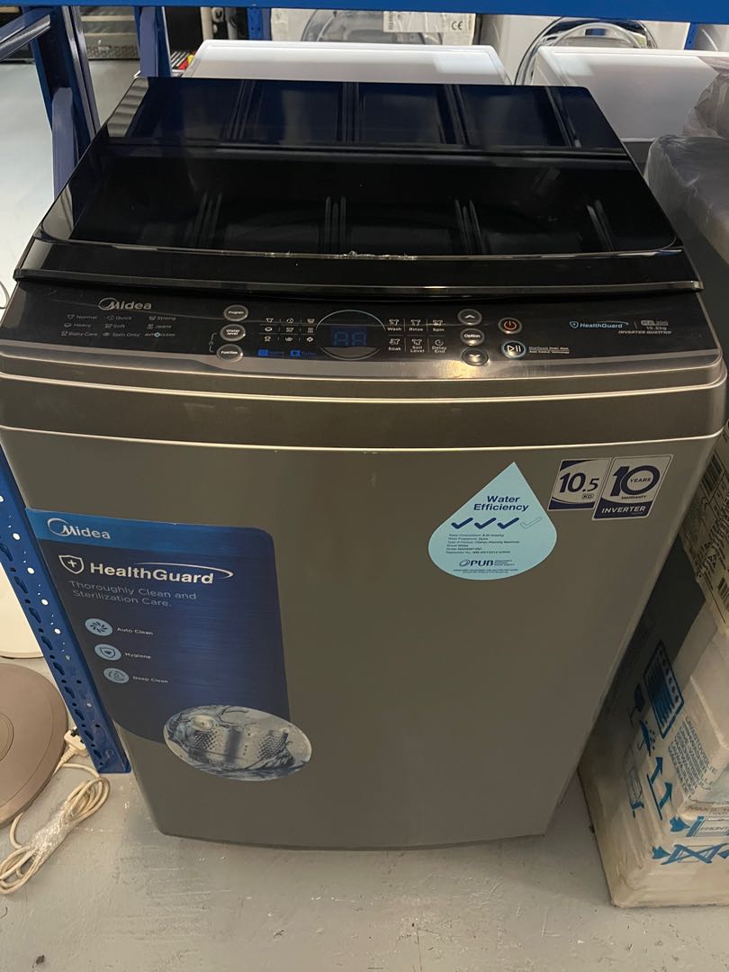 MIDEA MA200W105D TOP LOAD WASHER (10.5KG), TV & Home Appliances ...