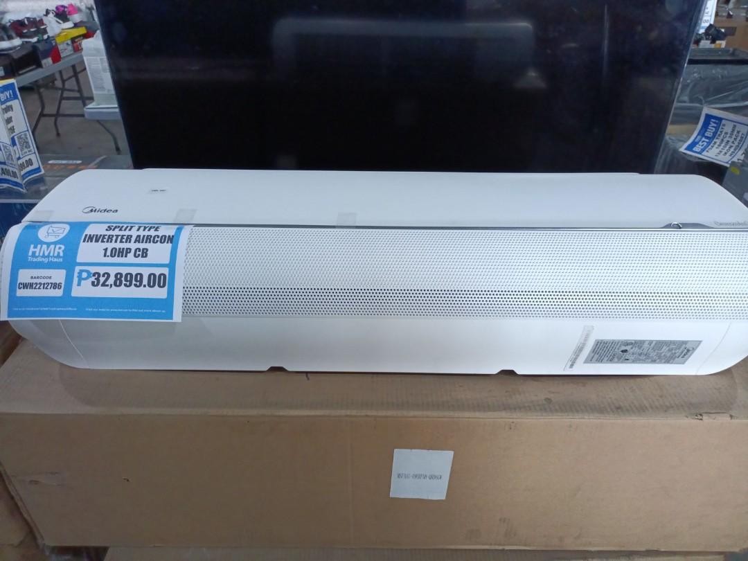 Midea Split type air conditioner inverter 1.0HP, TV & Home Appliances ...