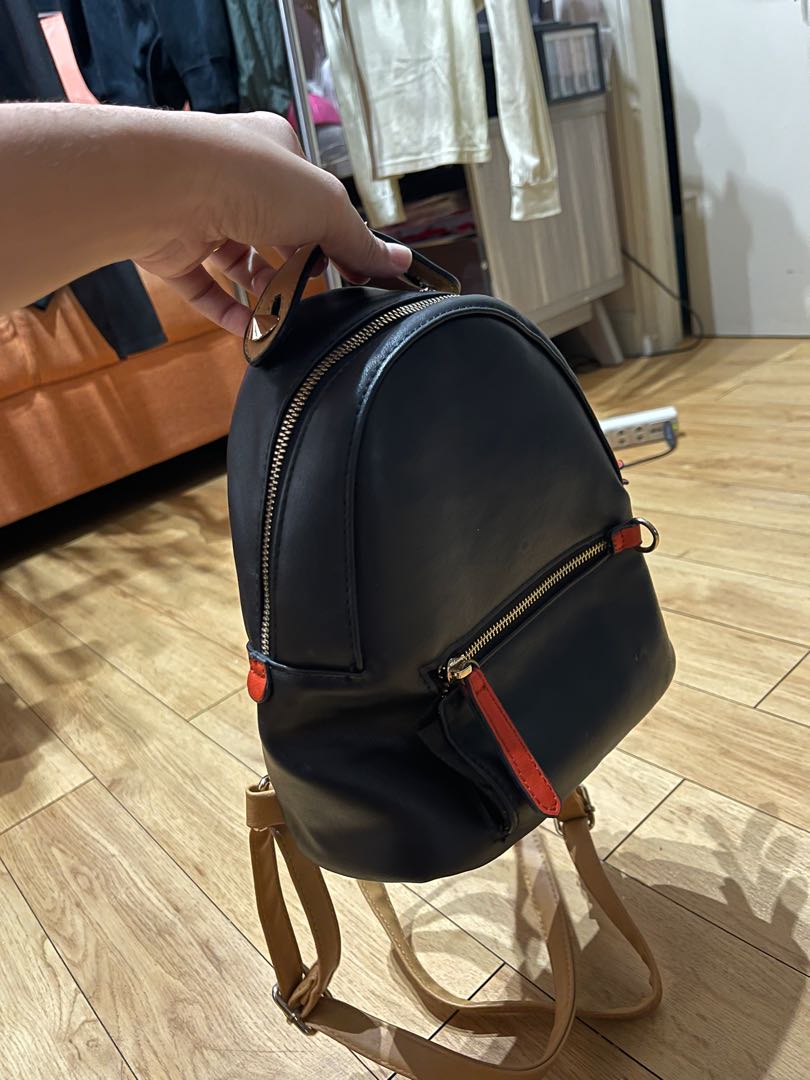 Miniso black backpack, Women's Fashion, Bags & Wallets, Backpacks on ...