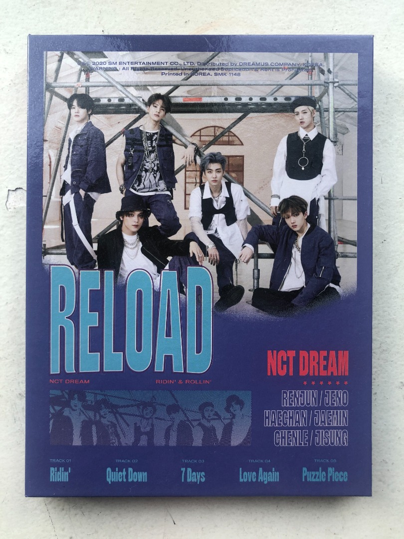 NCT DREAM - Reload (ROLLIN' version) w/ poster and photocards, Hobbies ...