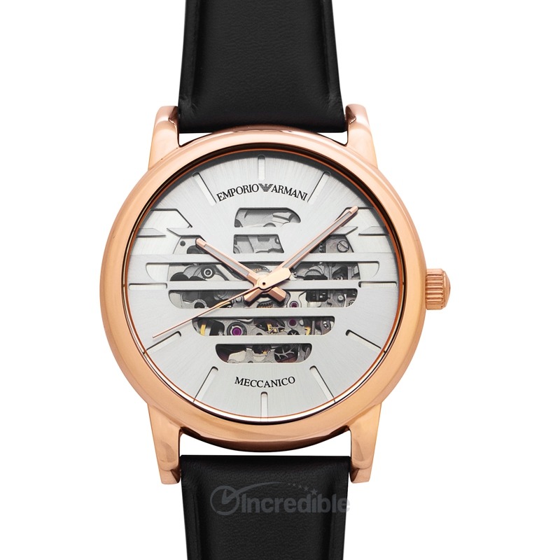 [NEW] Emporio Armani Automatic Silver-tone Dial Stainless Steel Men's ...