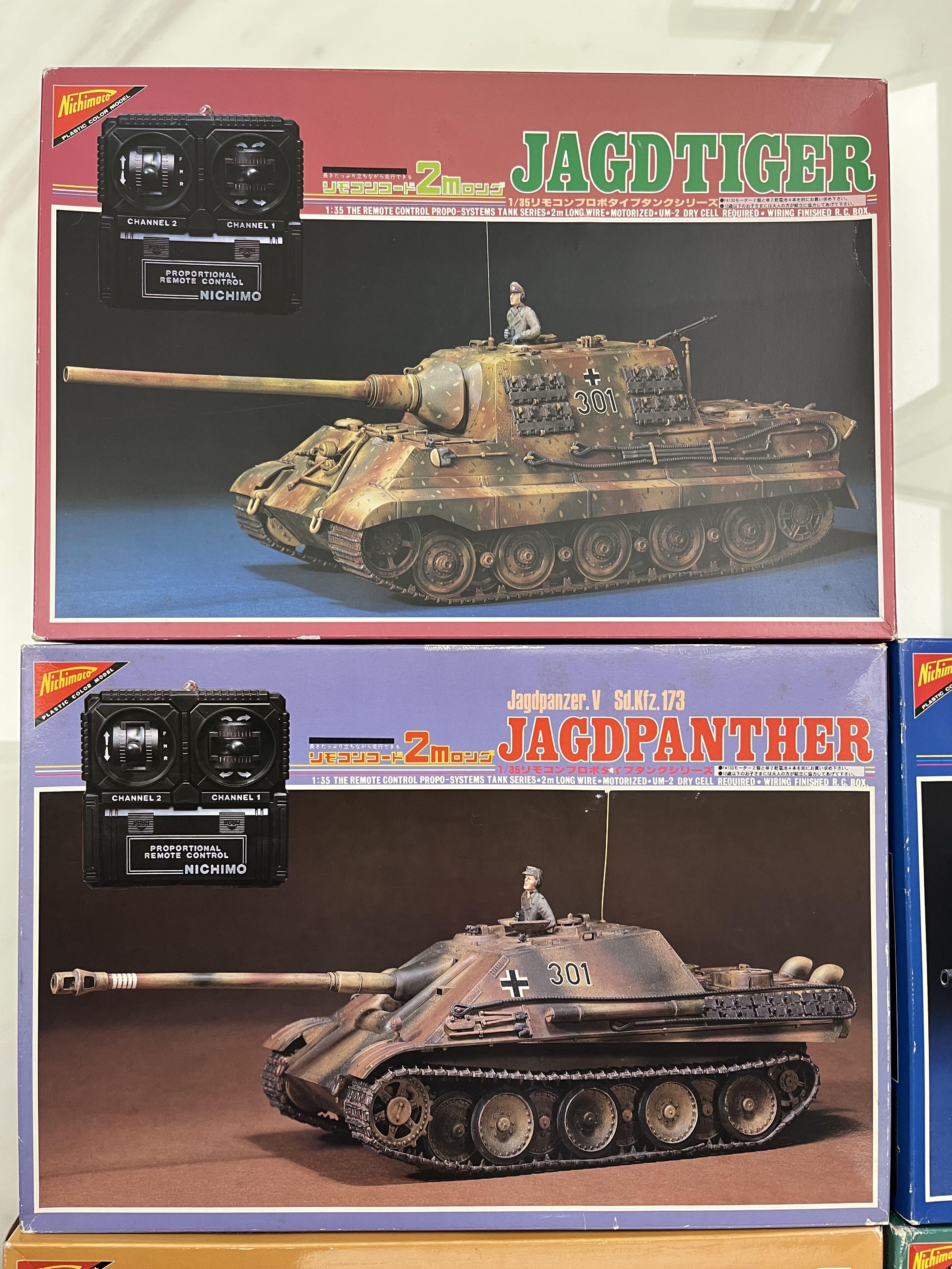 Nichimo 1/35 remote control (Jagdtiger, Jagdpanther, Tiger I, Tiger II ...