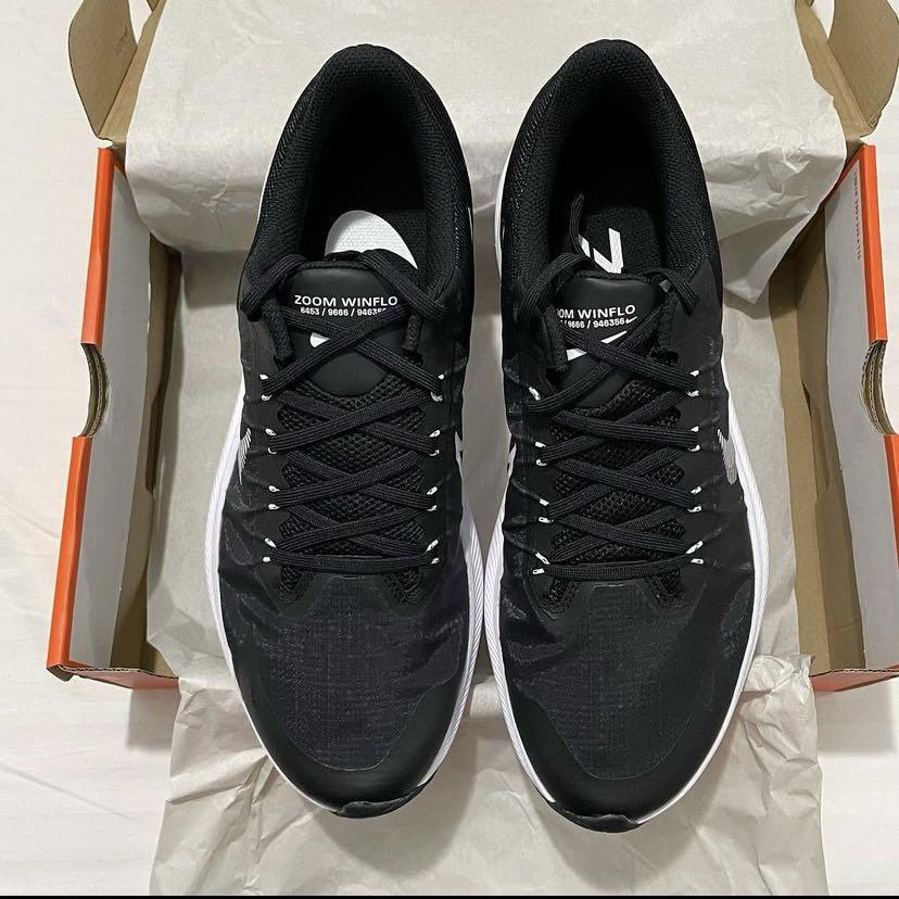 Nike Men's Air Zoom Winflow 8 Running Shoes - Black, Men's Fashion ...