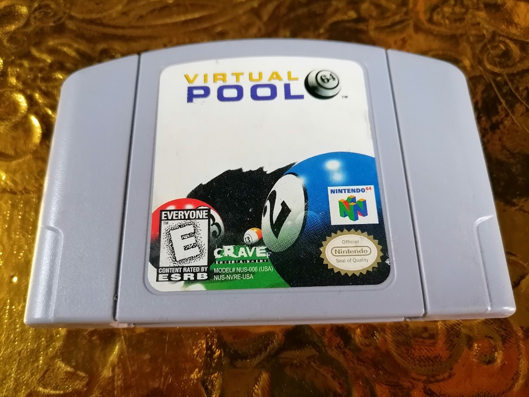 Nintendo 64 virtual pool US original, Video Gaming, Video Games ...
