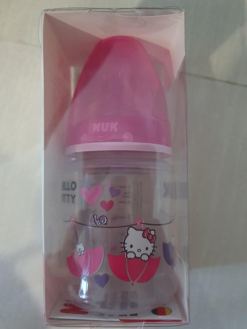 NUK Hello Kitty milk bottle, Babies & Kids, Nursing & Feeding ...
