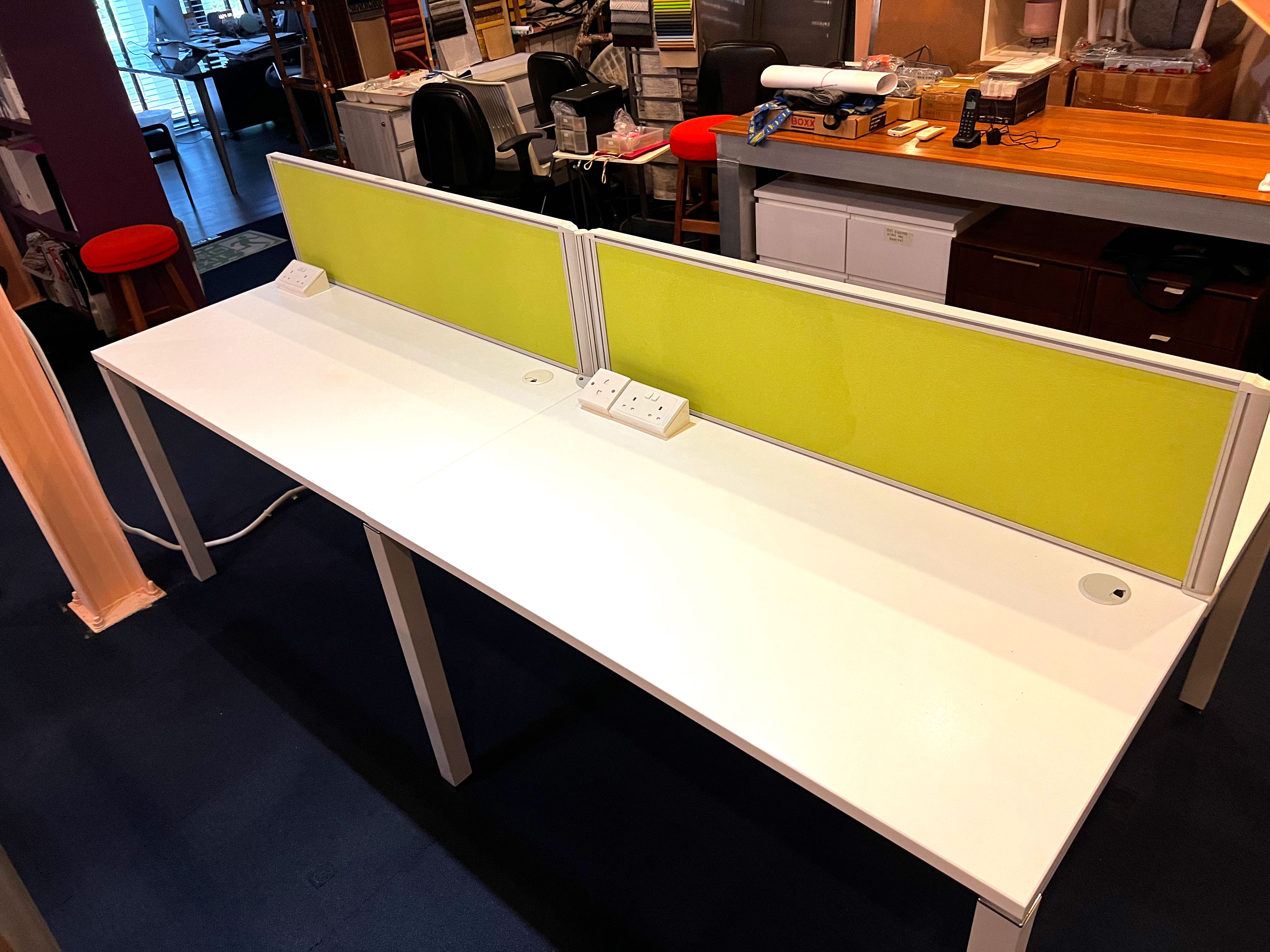 Office System Table for 4, Furniture & Home Living, Furniture, Tables ...