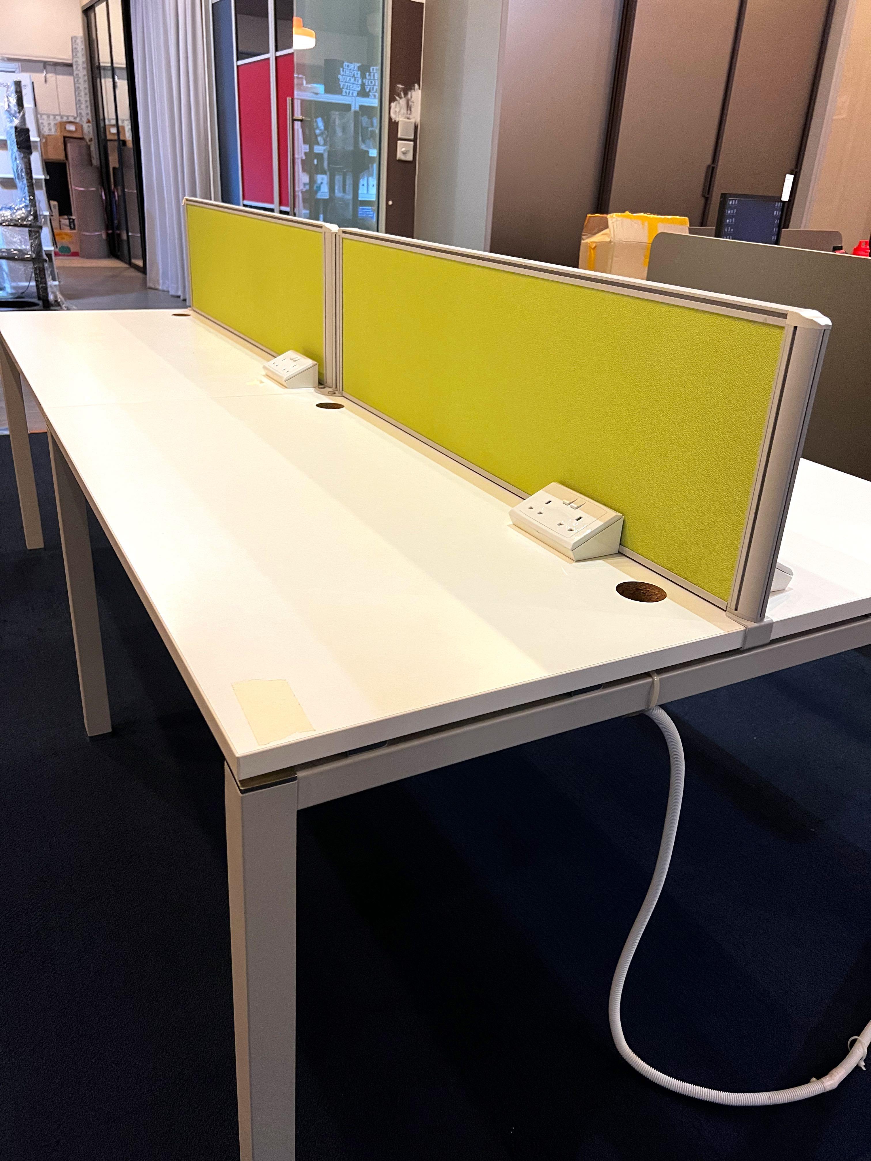 Office System Table for 4, Furniture & Home Living, Furniture, Tables ...