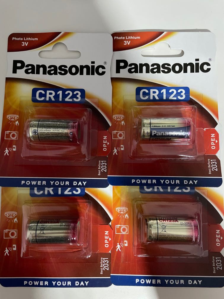 Panasonic CR123 batteries, Computers & Tech, Parts & Accessories, Other ...