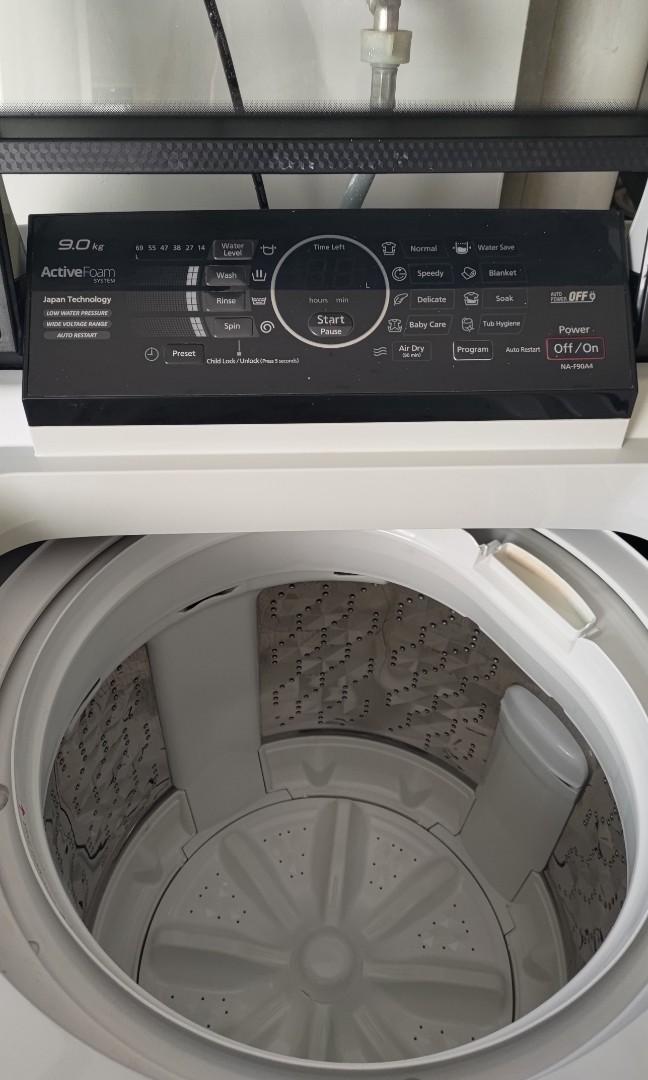 SALE FAST Panasonic Washing Machine 9KG NA-F90A4 BEST DEAL, TV & Home ...