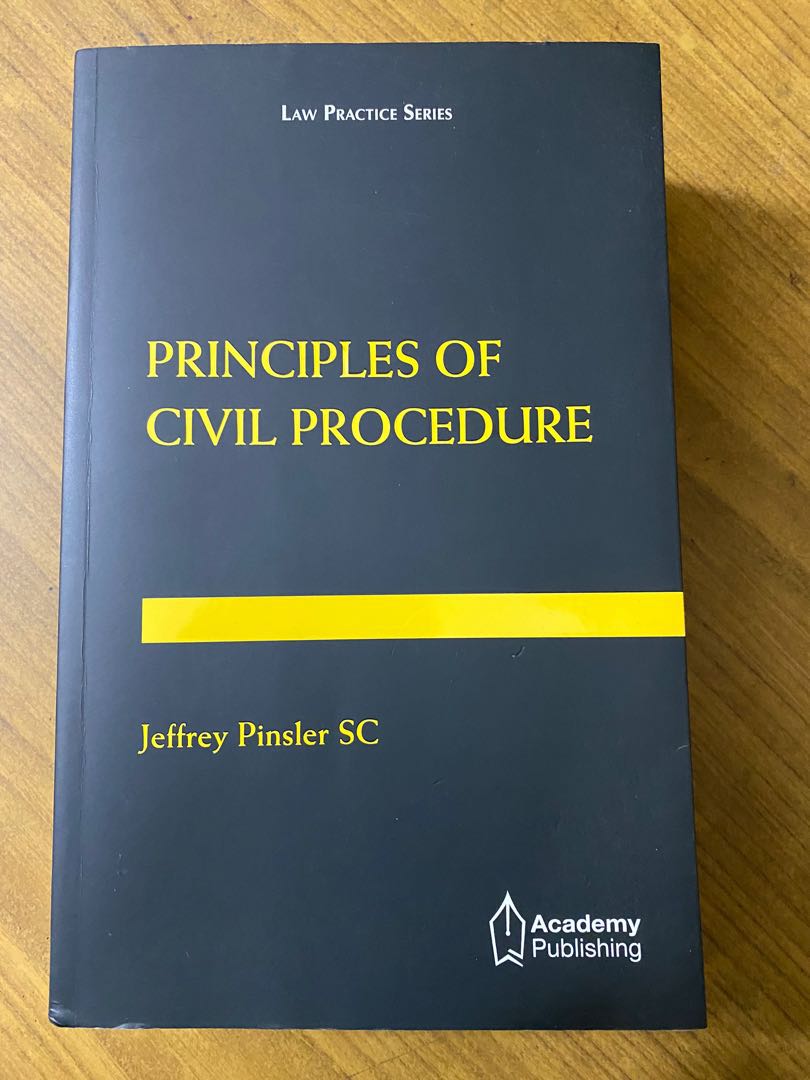 Principles of Civil Procedure by Jeffrey Pinsler, Hobbies & Toys, Books ...
