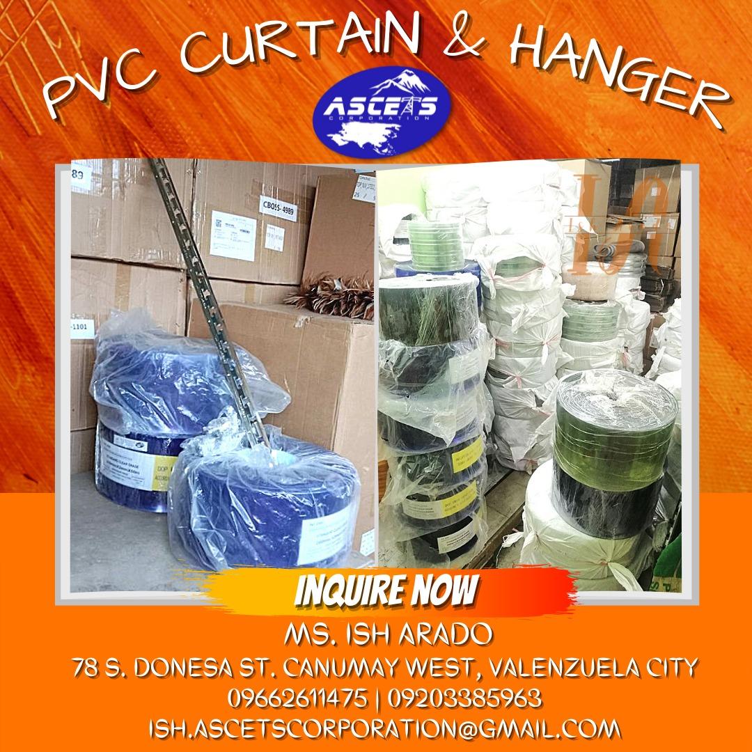 pvc curtain and hanger for reefer truck, Furniture & Home Living, Home ...