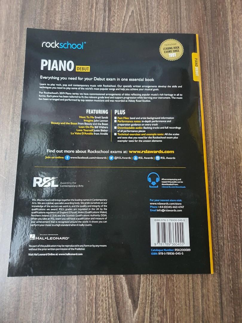 ROCKSCHOOL PIANO DEBUT, Hobbies & Toys, Music & Media, Music Scores on Carousell