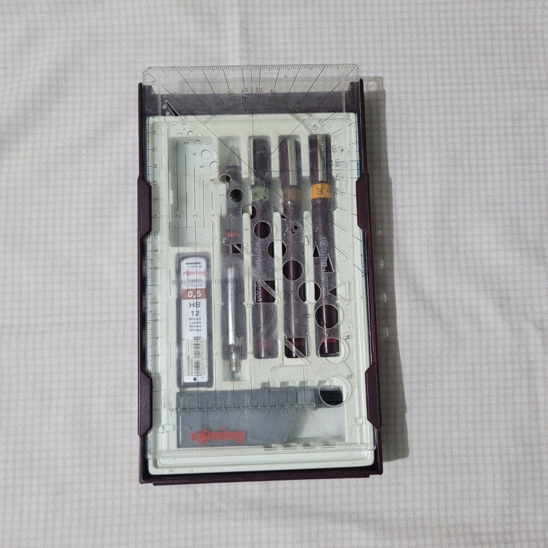 rOtring set, Hobbies & Toys, Stationary & Craft, Stationery & School ...