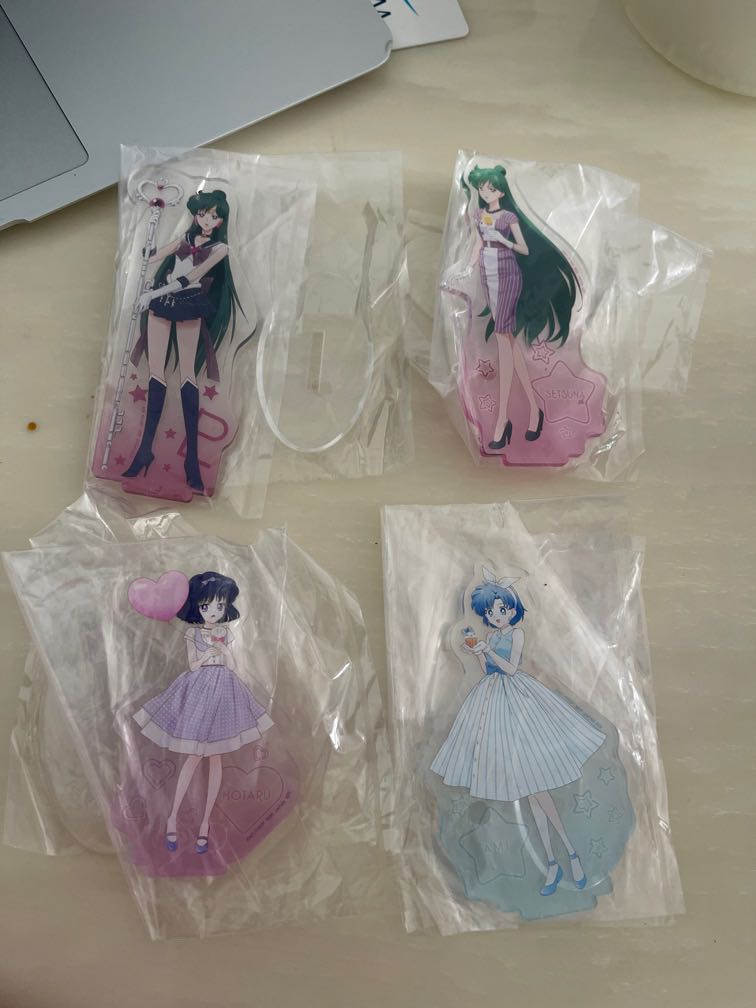 Sailor moon kuji acrylic stand standee Pluto mercury uranus, Hobbies ...