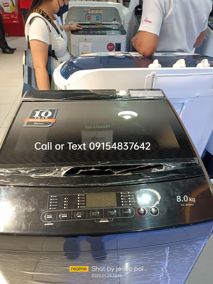 SHARP Fully Automatic Topload Washing Machine, TV & Home Appliances ...