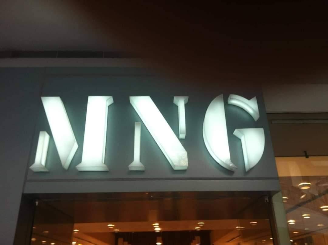 Signage acrylic/stainless/Build-up/ brass, Furniture & Home Living ...