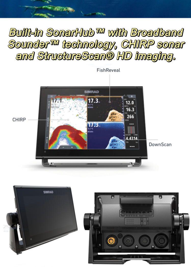 SIMRAD GO9 Chartplotter/Navigation System, Car Accessories, Accessories ...