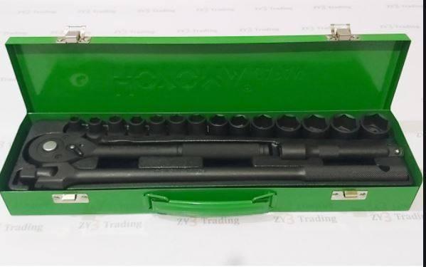 Sks Socket Wrench Set 1/2 Drive 17 Pieces 8-24mm Heavy Duty 12 Points ...