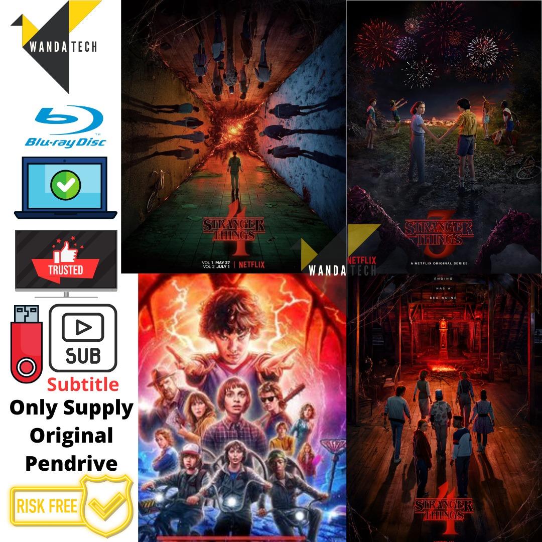 Stranger things 3 & 4 . BluRay UHD (Original Pendrive) included ...