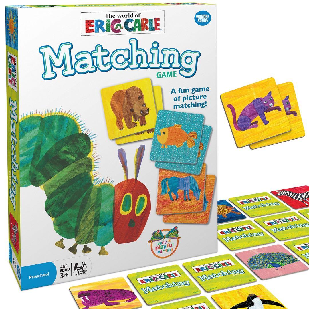 The very hungry caterpillar matching game, 兒童＆孕婦用品, 嬰兒玩具 - Carousell