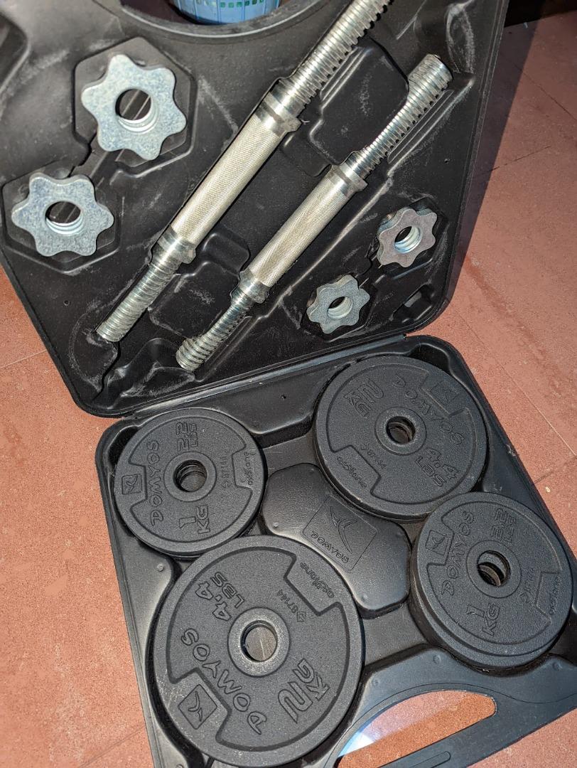 Threaded Dumbbell Kit from Decathlon (Weight Training Threaded Dumbbell ...