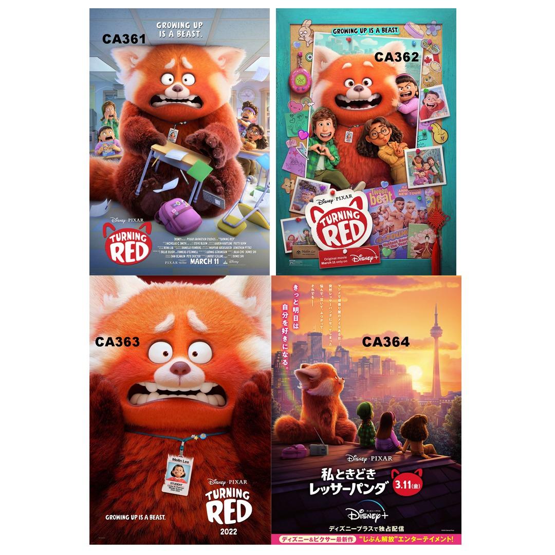 TURNING RED (2022) MOVIE POSTERS (PART 1), Hobbies & Toys, Memorabilia ...