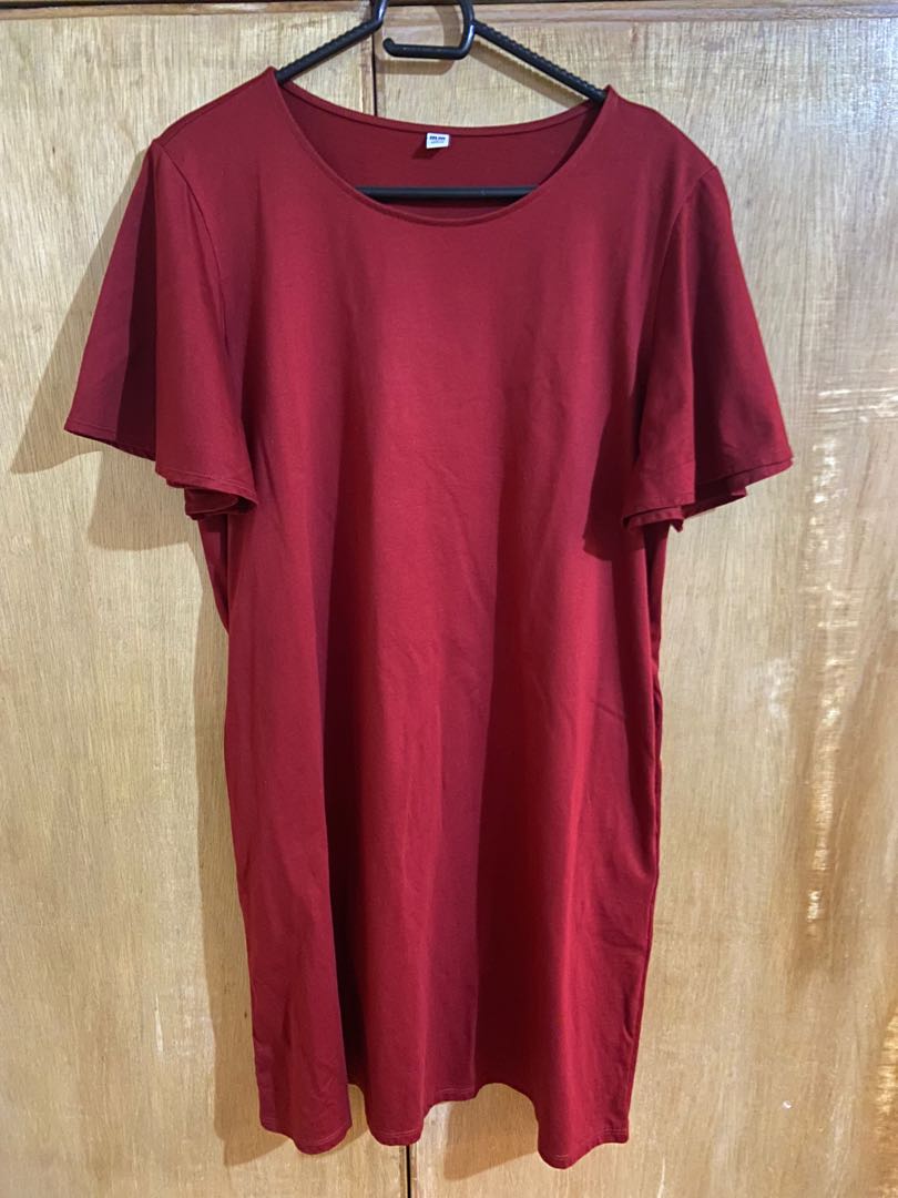 Uniqlo Plain Red Dress, Women's Fashion, Dresses & Sets, Dresses on ...