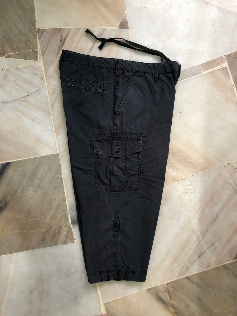 UNIQLO ROLL UP CARGO PANT, Men's Fashion, Bottoms, Trousers on Carousell