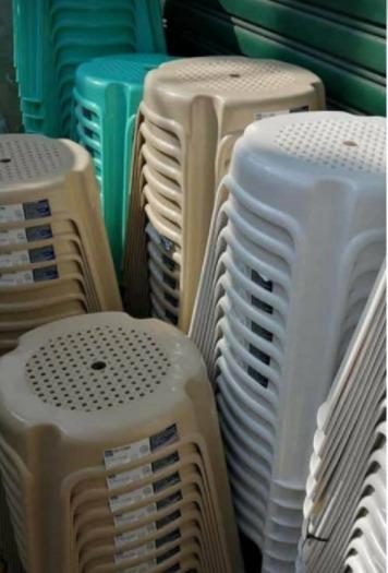 URATEX STOOLS - MONOBLOCK CHAIRS, Furniture & Home Living, Furniture ...